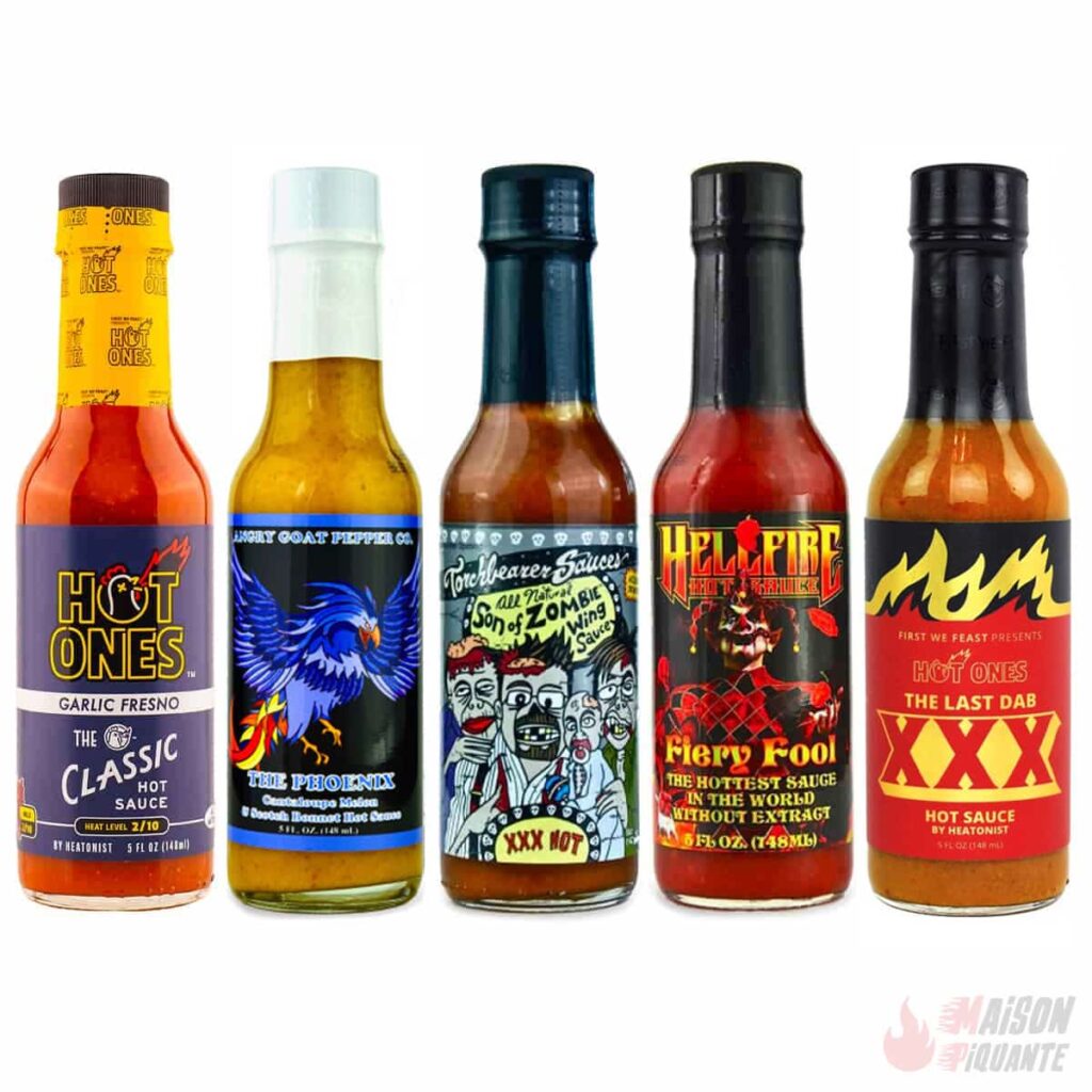 Tous nos Coffrets de Sauces Piquantes Hot Ones (Version US)