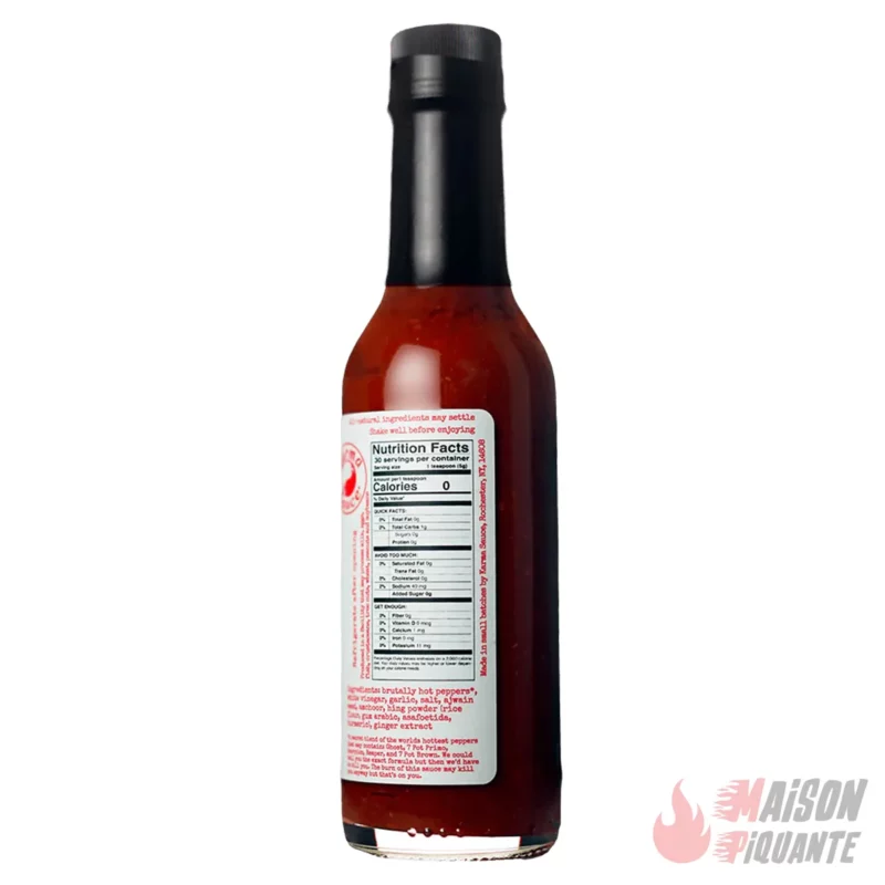 Burn After Eating Hot Sauce Karma saveur Mangue Verte